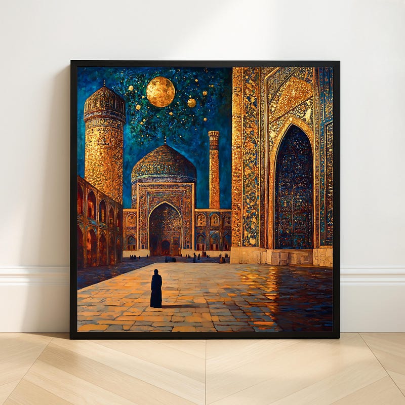 Mosque Print Square - Etsy