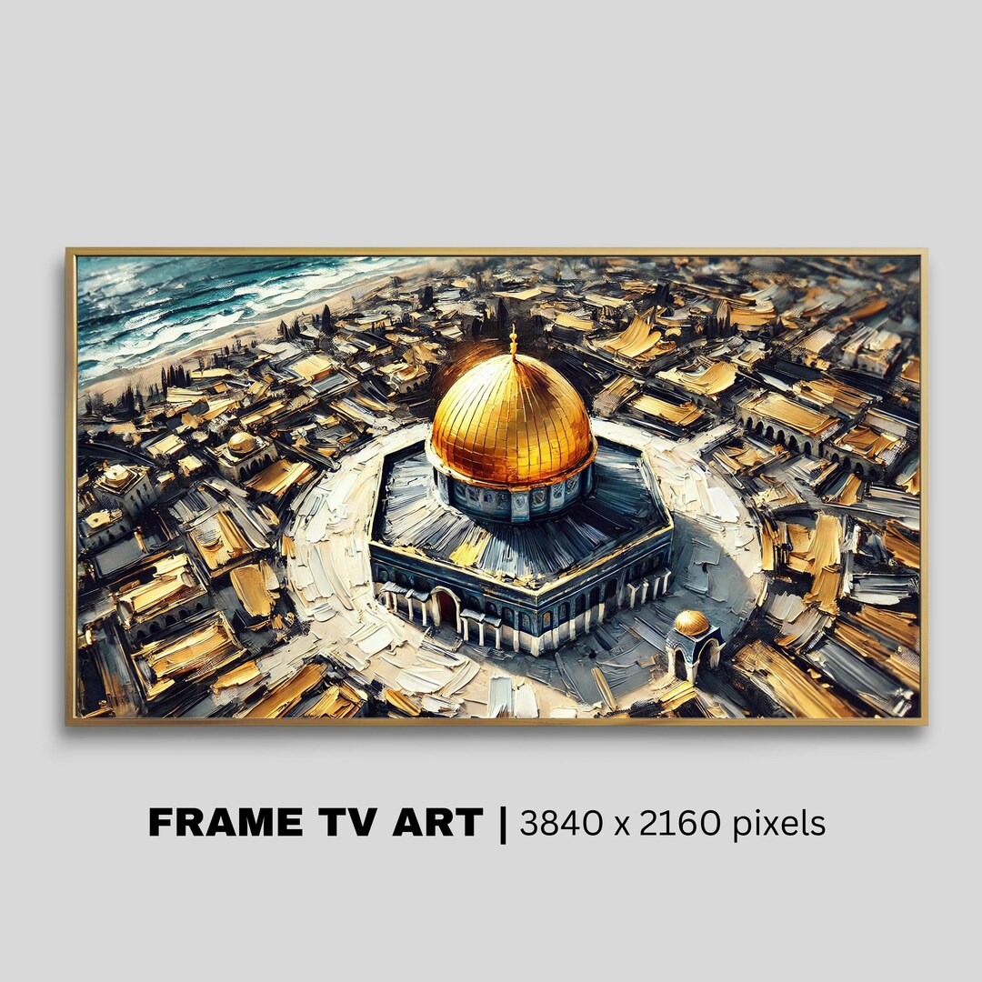 Frame Tv Art Digital Masjid Al Aqsa, Architectural Wall Digital ...