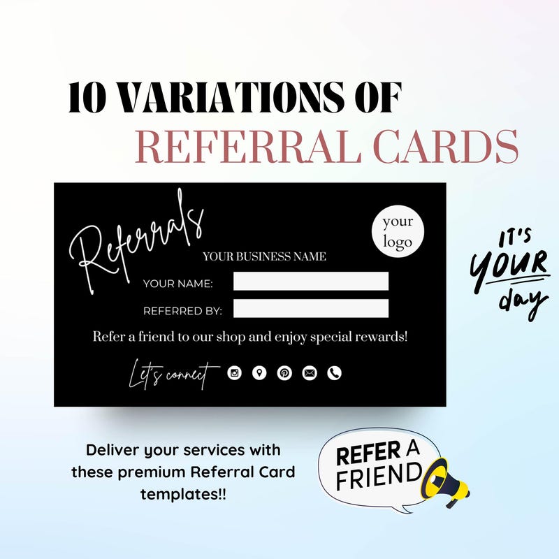 Referral Card - Etsy