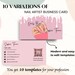 10x Editable Nail Tech Card Template, Nails Calling Card With QR Code ...