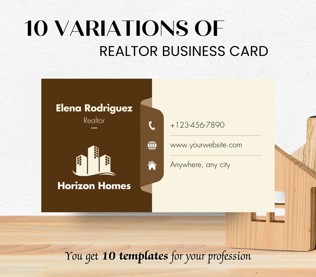 10x Realtor Business Card Templates Real Estate Card Building Design ...