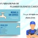 10x Trendy Plumber Business Card, Business Card Template for Plumbers ...