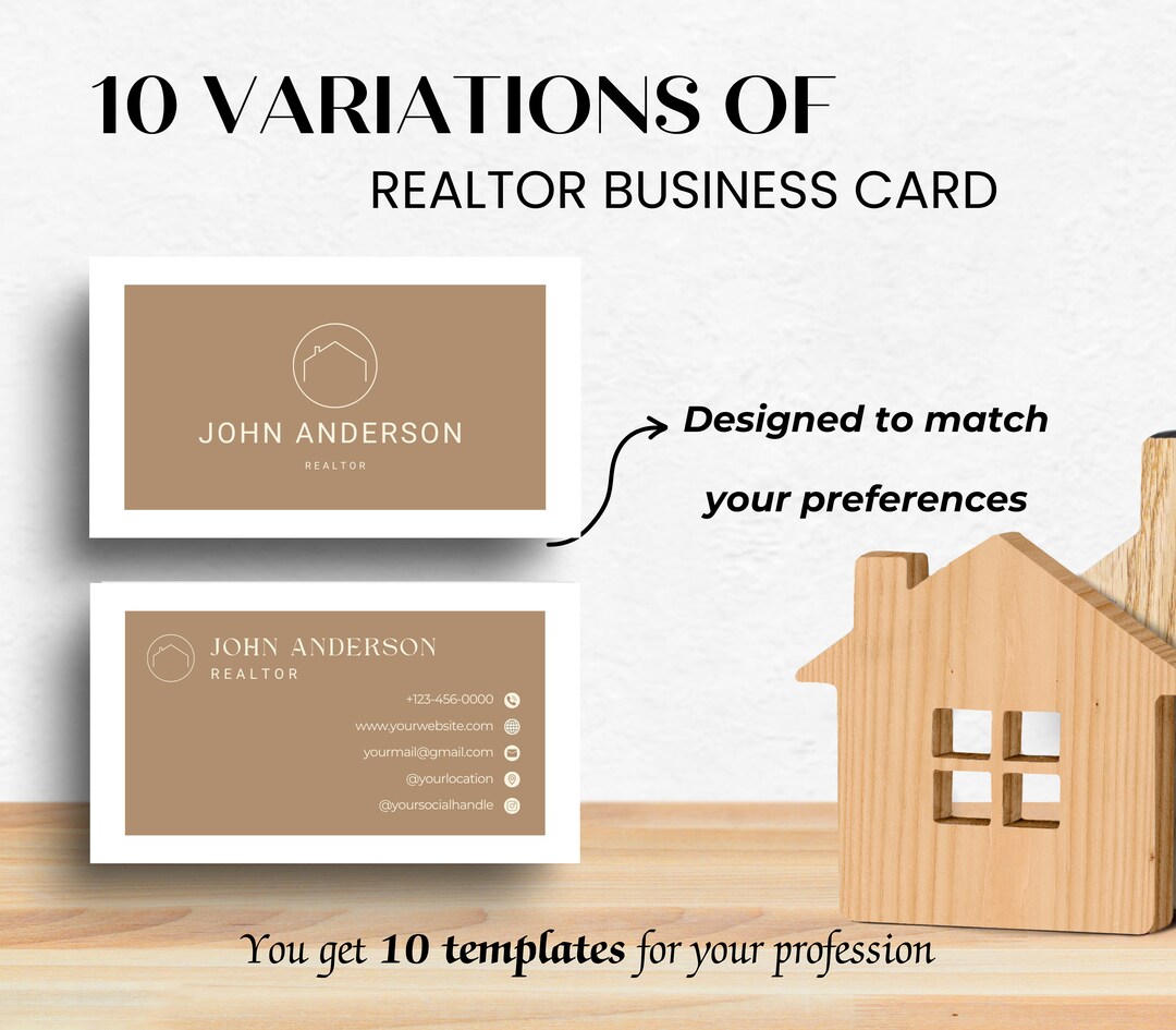 10x Realtor Business Card Templates Real Estate Card Building Design ...