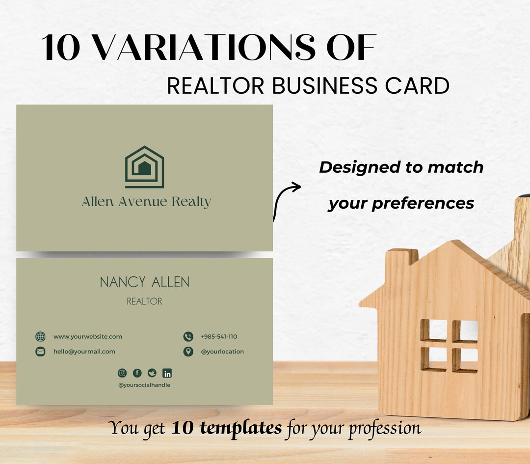 10x Realtor Business Card Templates Real Estate Card Building Design ...