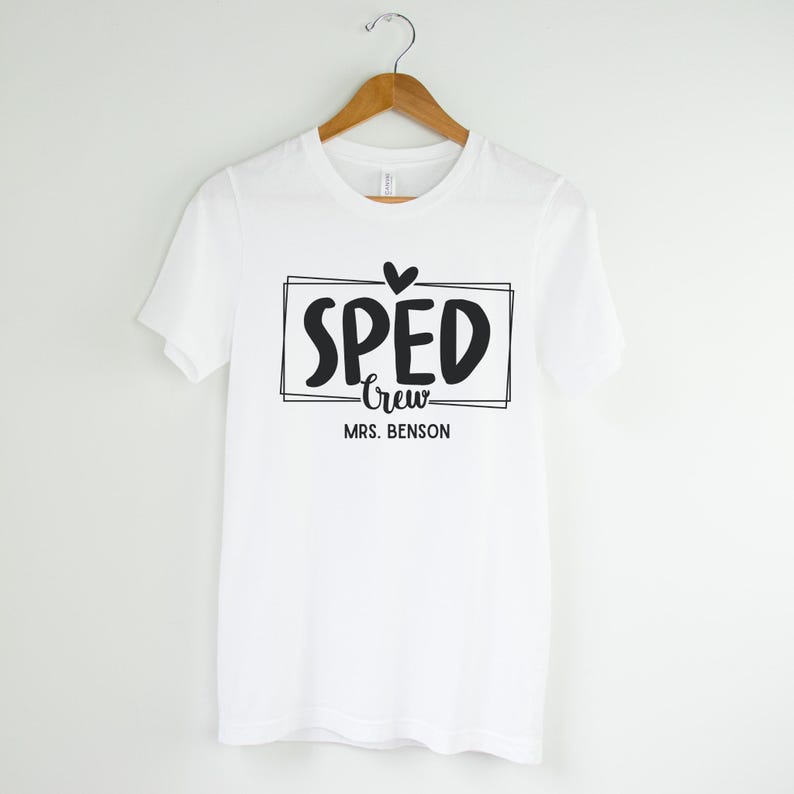 SPED Squad Personalized Shirt, Special Ed Teacher Tee, Custom SPED ...