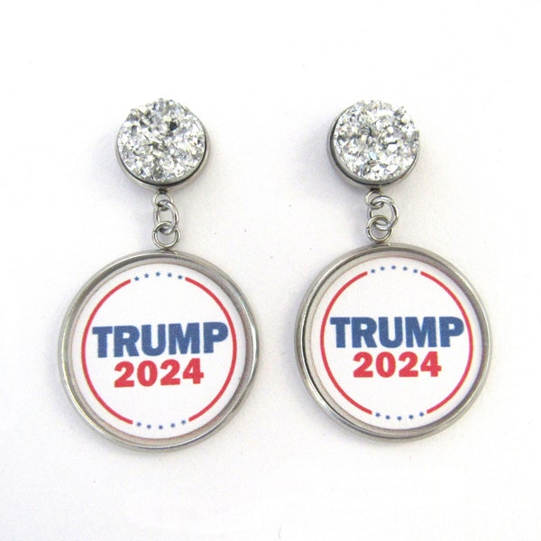 Trump 2024 Earring - Etsy