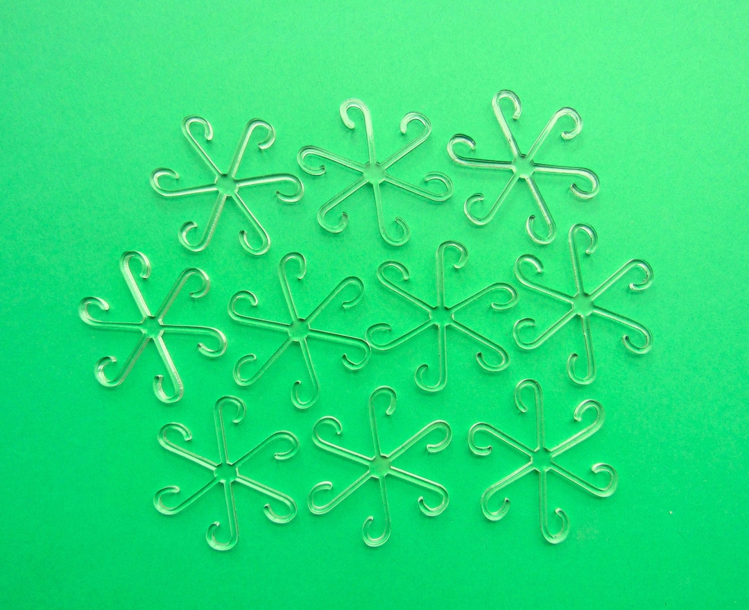 Mini Stem Supports - 10 Pack Acrylic Plant Supports - Climbing ...