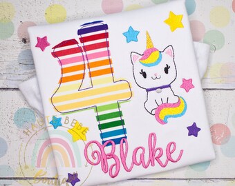 Kittycorn Birthday Shirt - Etsy