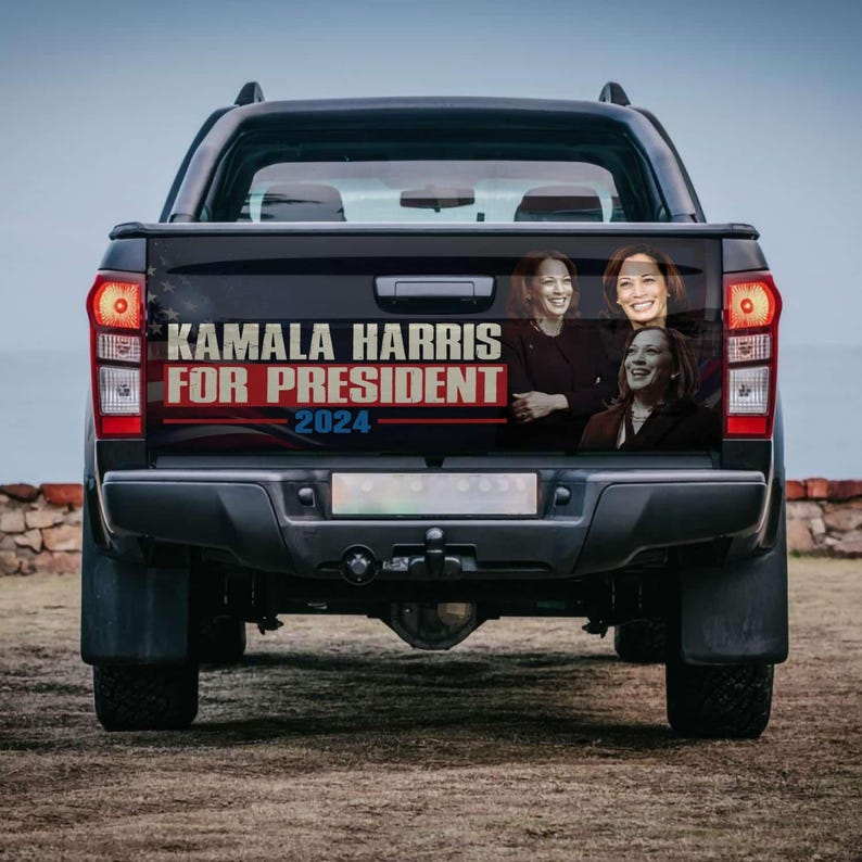 Kamala Harris for President 2024 Truck Tailgate Decal Sticker Wrap ...
