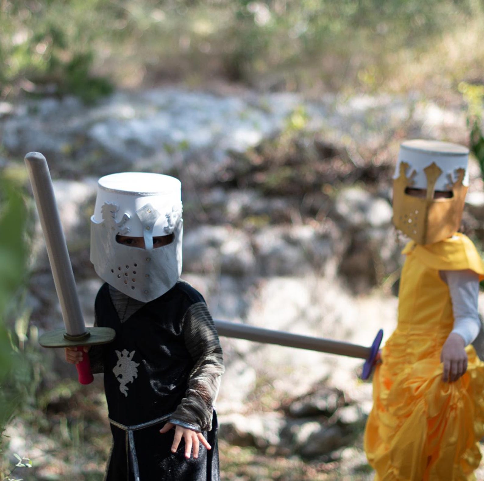 Knight Helmet Gold Lion Great Helm Style Costume Kid Size 50cm, 19.7in ...