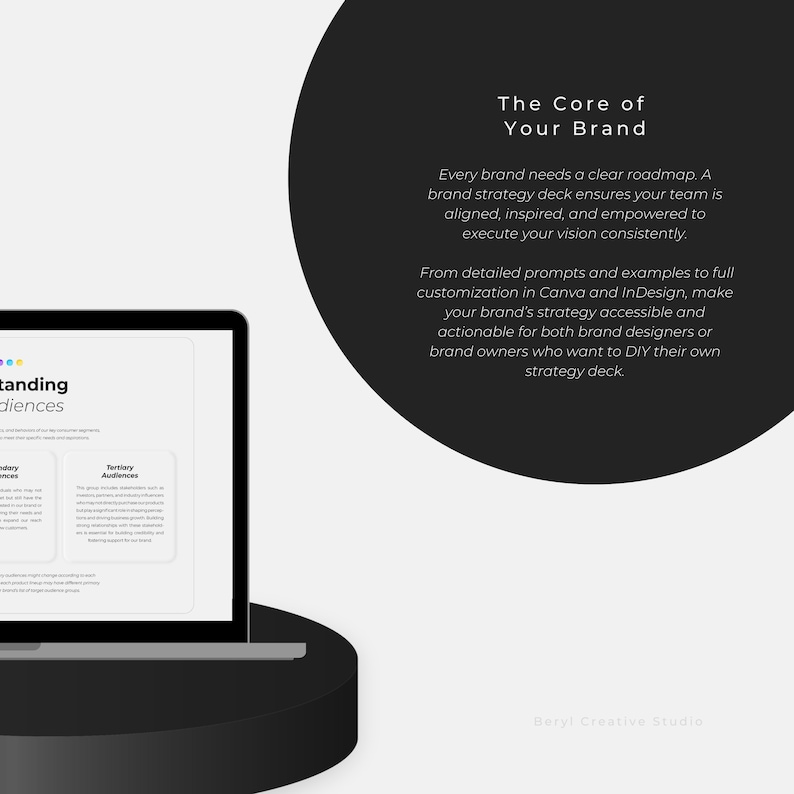 Professional Brand Strategy Deck Template: Canva, Indesign, Affinity ...