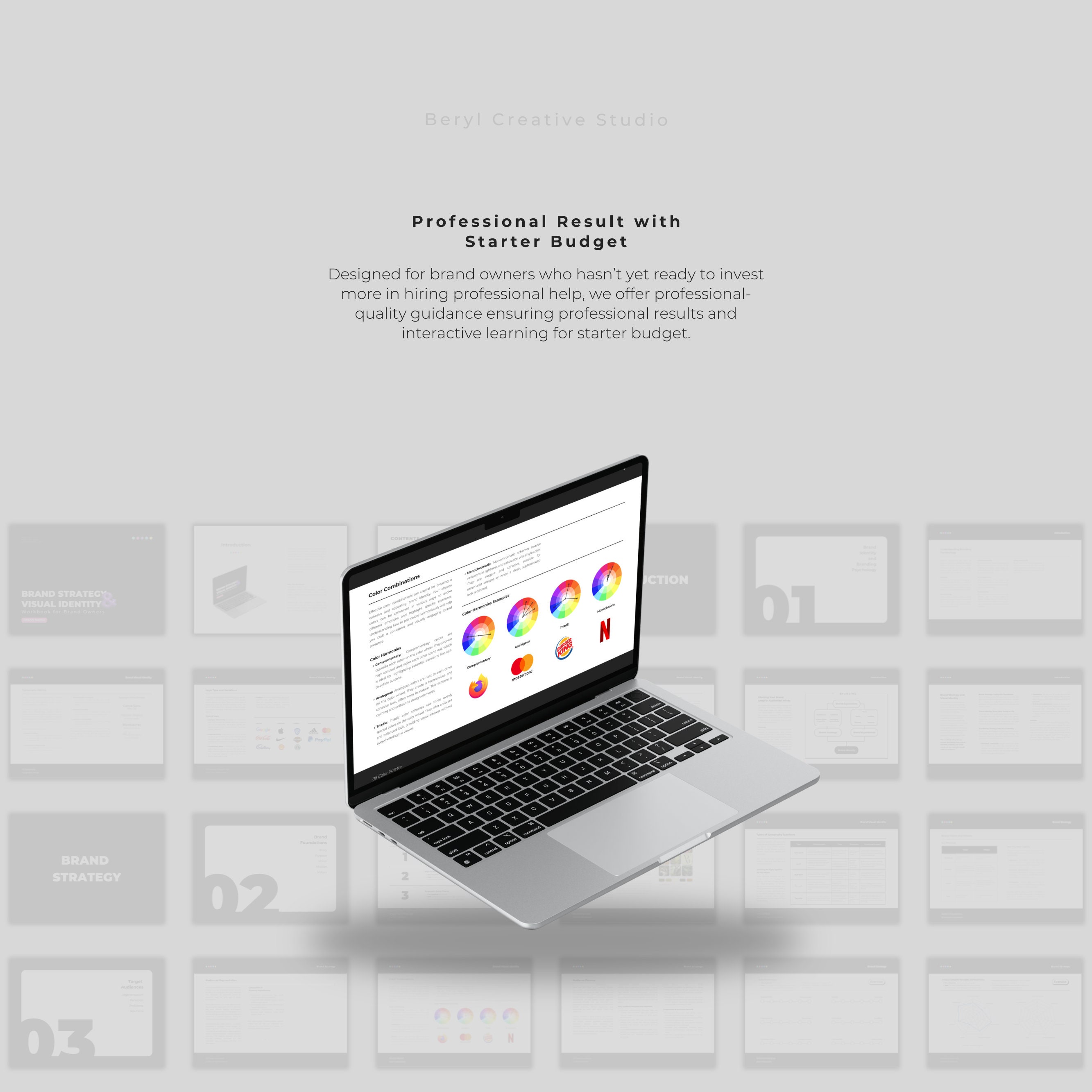 Brand Strategy and Visual Identity Workbook (branding Crash Course) for ...