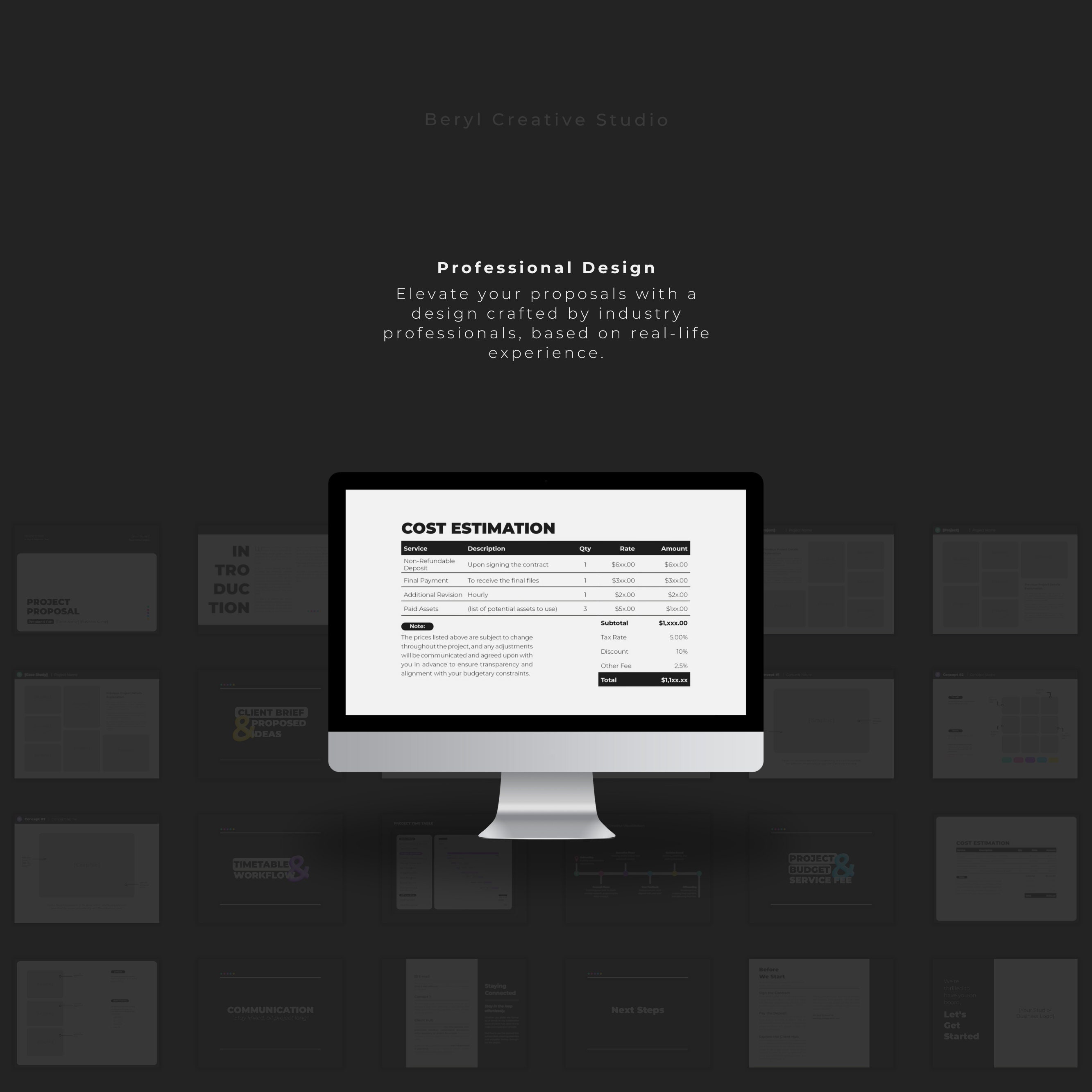 Freelance Designer Graphic Design Project Proposal Template: Canva ...