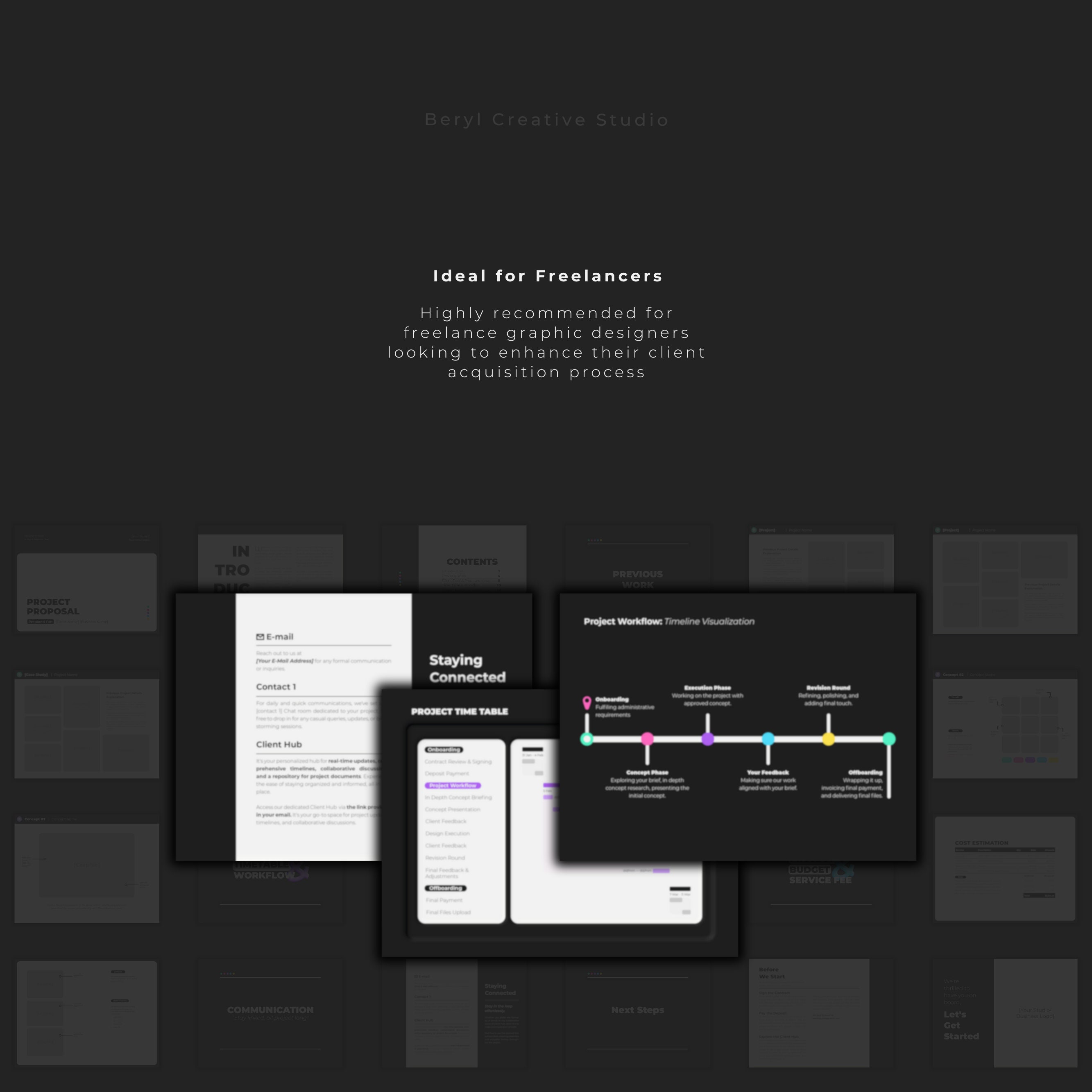 Freelance Designer Graphic Design Project Proposal Template: Canva ...