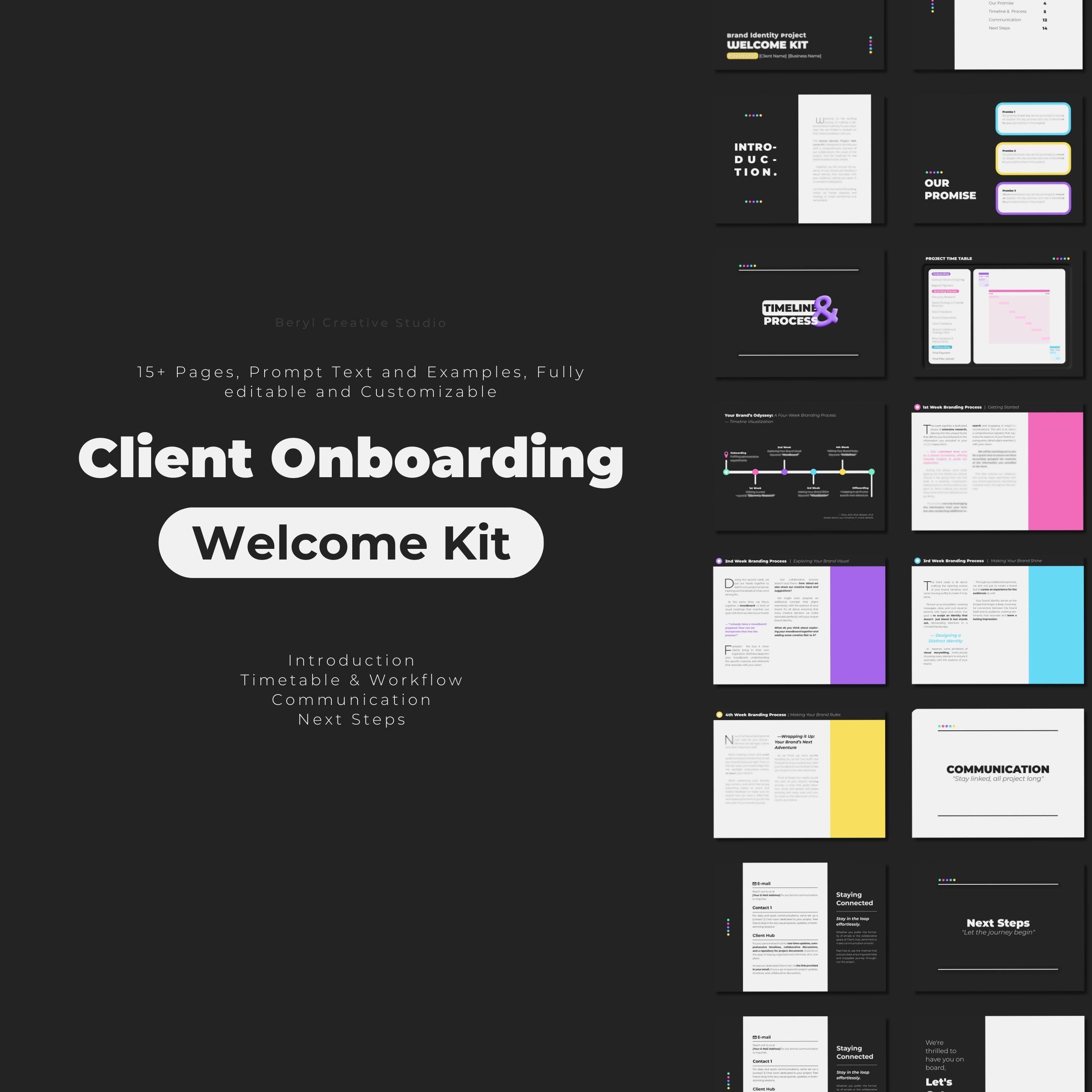 Client Journey Essential Bundle for Freelance Brand Designer | Branding ...