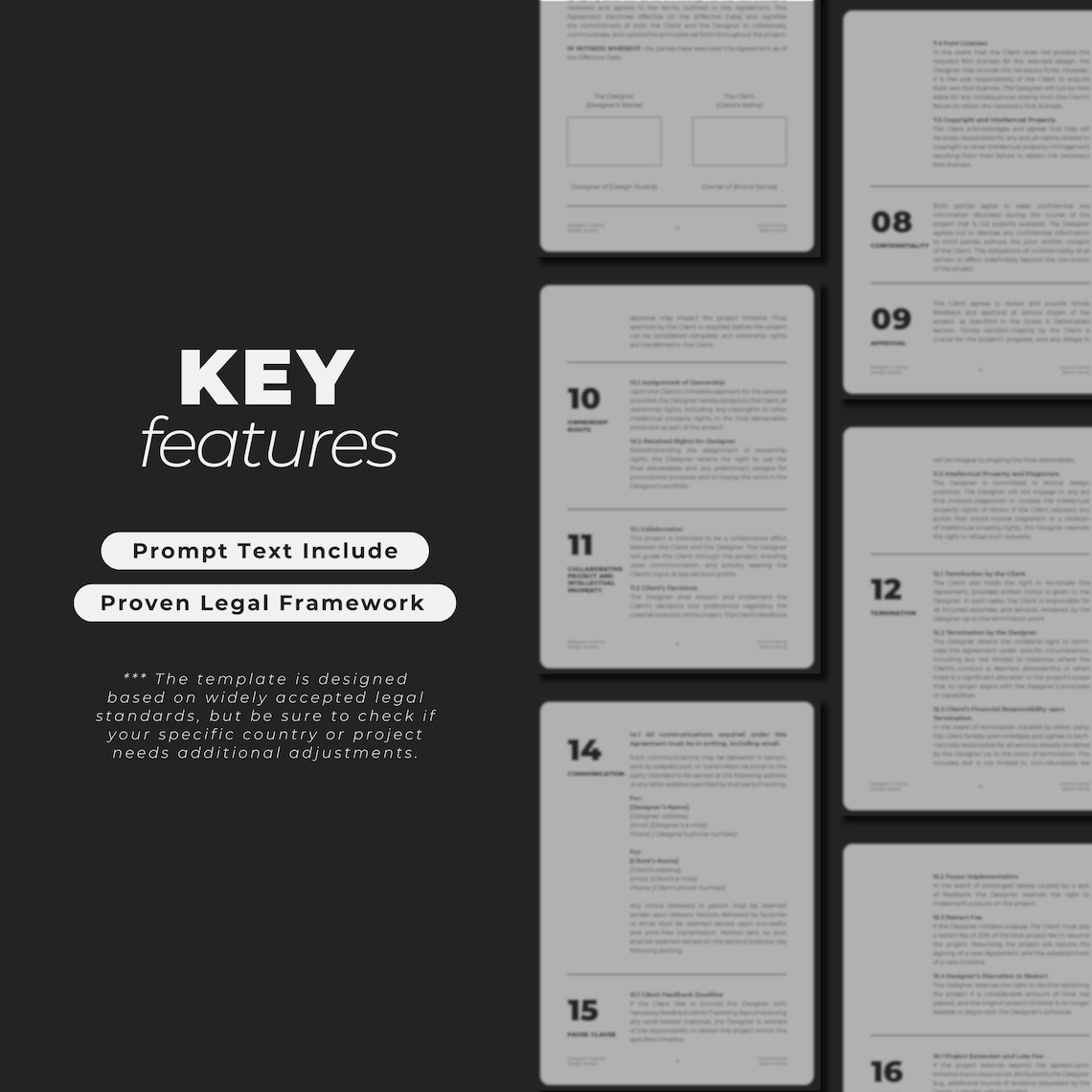 Freelance Graphic Designer Professional Client Contract: Indesign ...