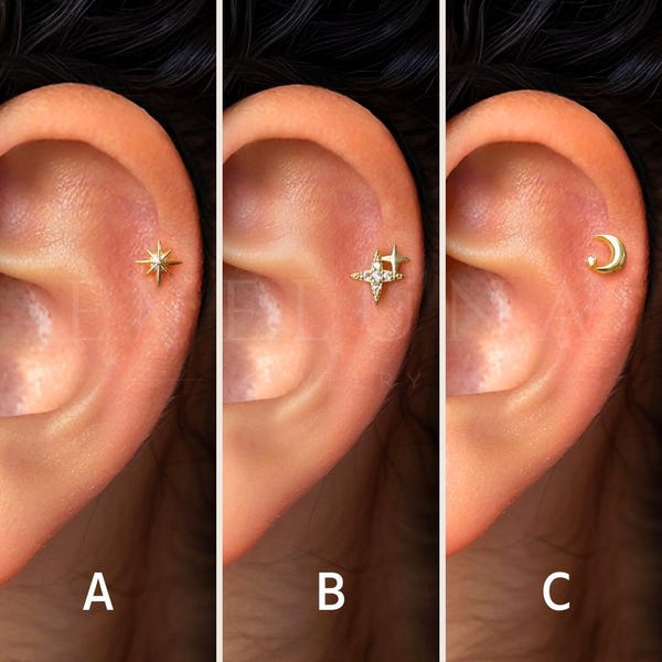 Conch Piercing Stud - Etsy