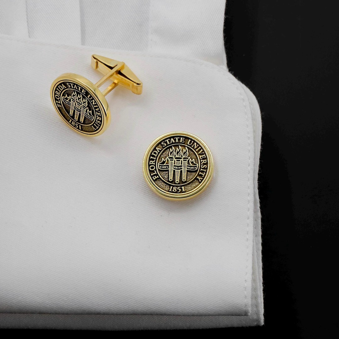 Sterling Silver Custom College Cufflinks • Graduation Gift - Etsy
