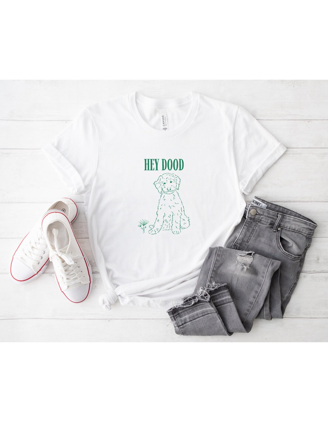 Hey Dood: the Doodle Dog Delight, Unisex Heavyweight T-shirt - Etsy