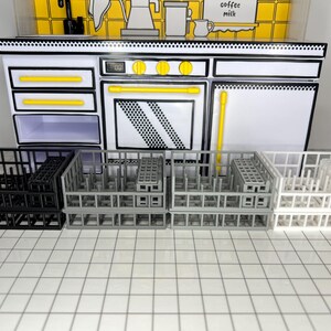 Miniverse Kitchen Dishwasher Racks 3D Print - Etsy