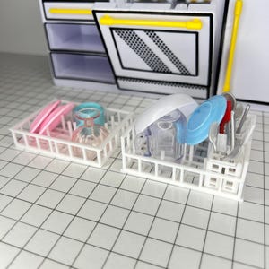 Miniverse Kitchen Dishwasher Racks 3D Print - Etsy