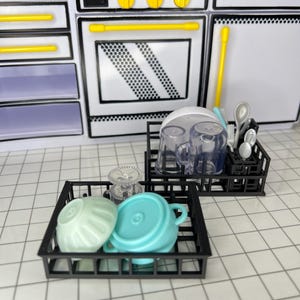 Miniverse Kitchen Dishwasher Racks 3D Print - Etsy