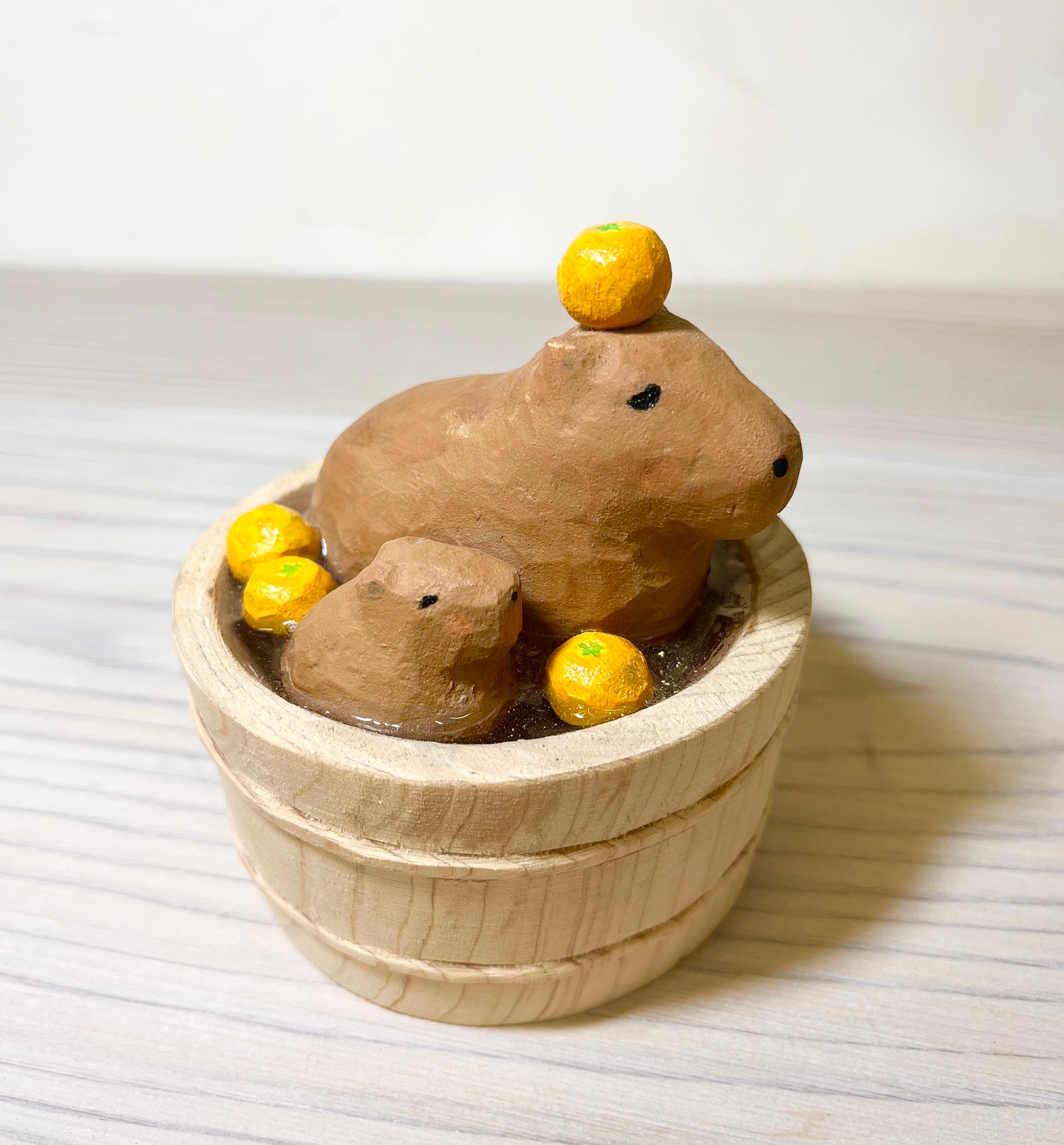 Capybara Hot Springs Wood Carving - Etsy