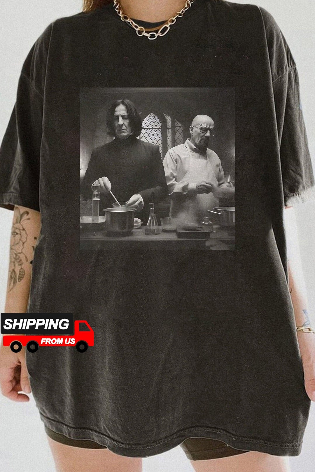 Severus Snape and Walter White Shirt, Actor Homage Comfort Colors Shirt ...