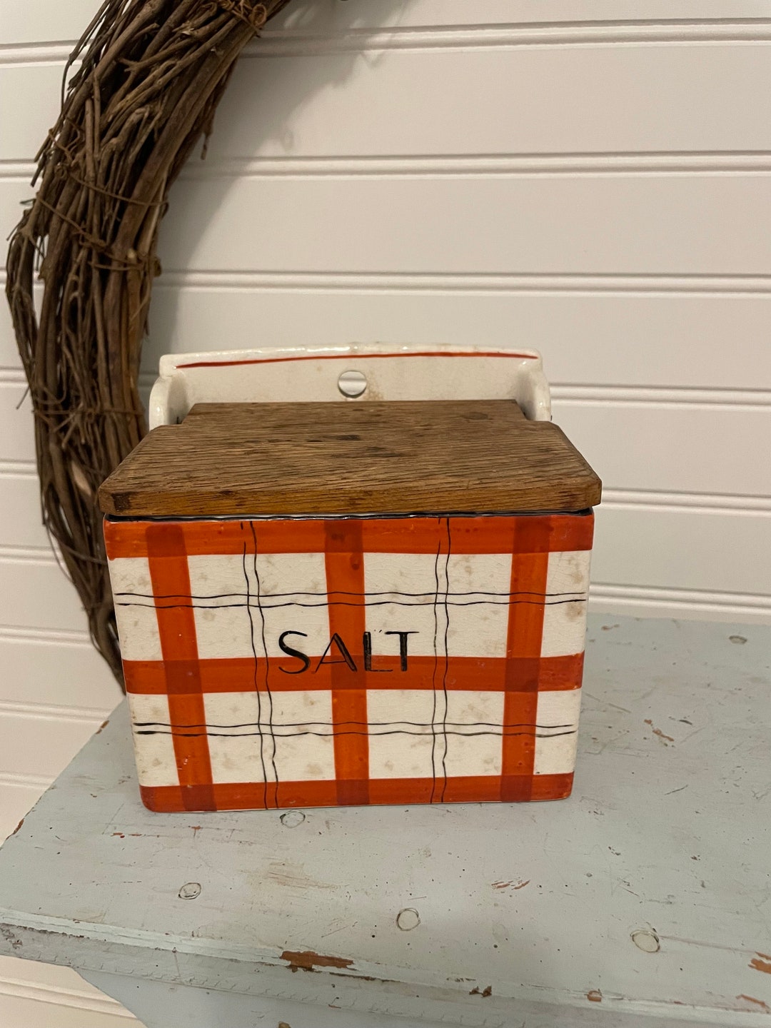 Vintage Japan Salt Box - Etsy