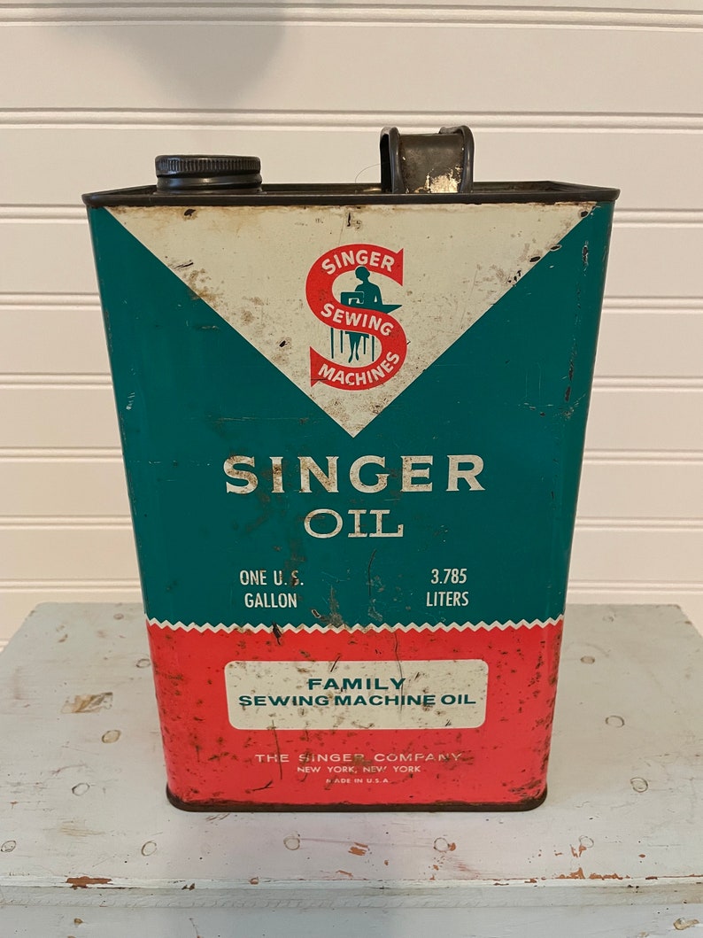 Vintage Singer Oil Can - Etsy