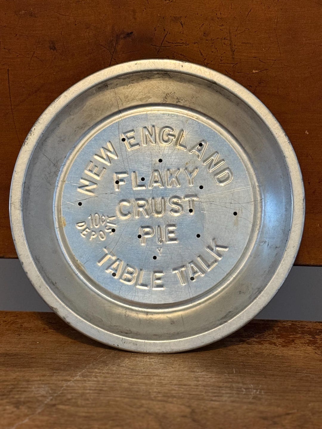 Vintage New England Table Talk Pie Tin - Etsy