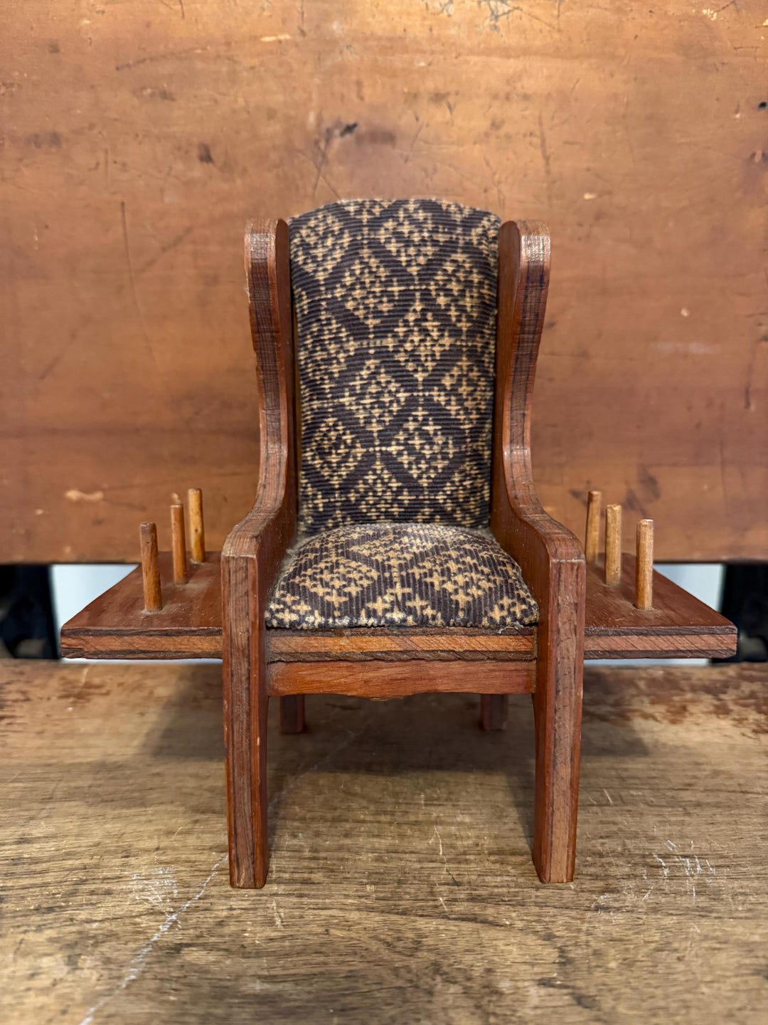 Vintage Rocking Chair Pin Cushion and Spool Holder - Etsy