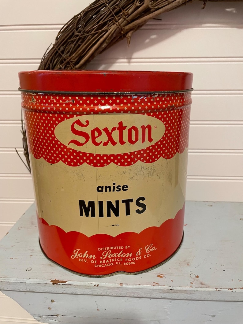 Vintage Sexton Anise Mints Tin - Etsy