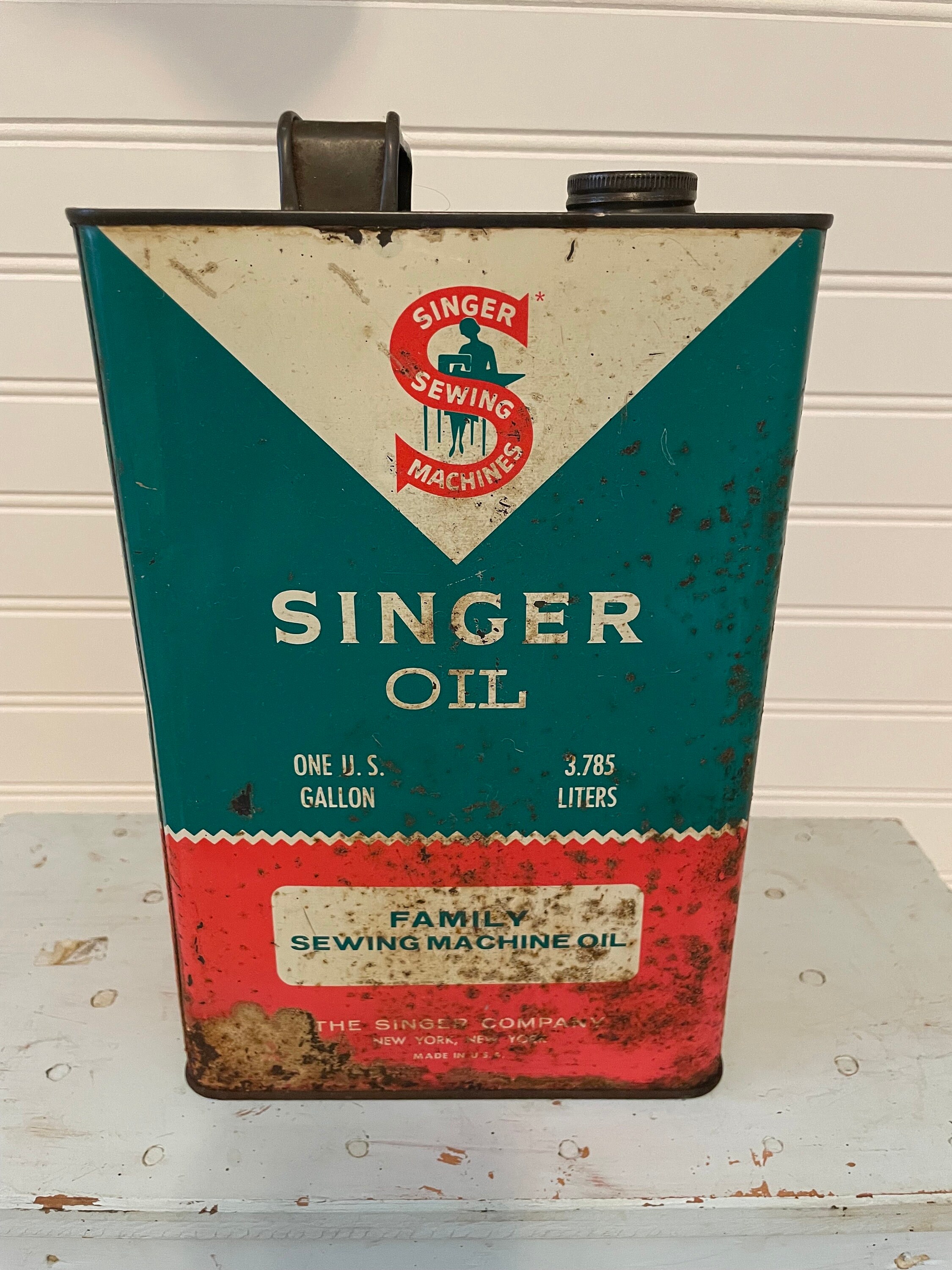 Vintage Singer Oil Can - Etsy