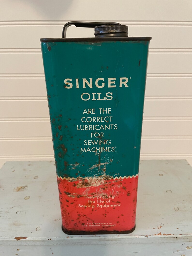 Vintage Singer Oil Can - Etsy