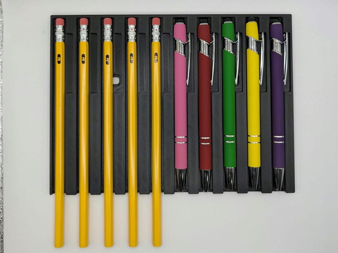 Pen & Pencil Laser Engraving Jig: Holds 10, Includes SVG Template - Etsy