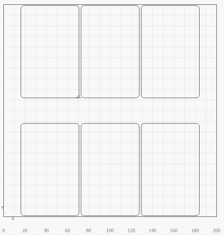 Metal Wallet Laser Engraving Jig: Slim RFID Wallet Template (6 Wallets ...