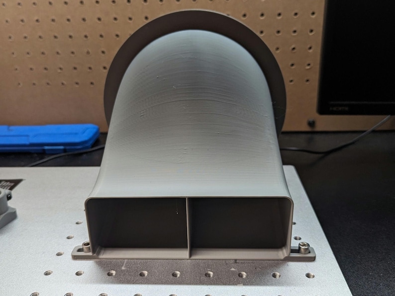 6" Magnetic Fume Extractor Duct: Laser Engraving, Soldering ...