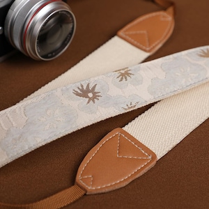 Customized Name Camera Straps, Gold Flower Camera Straps, Engraved Camera Straps, Dslr Camera ...