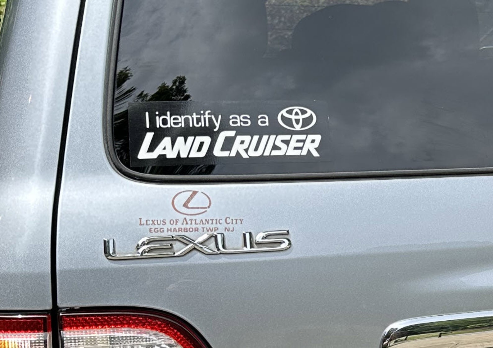 Toyota Land Cruiser Decal I Identify As Premium Window Sticker
