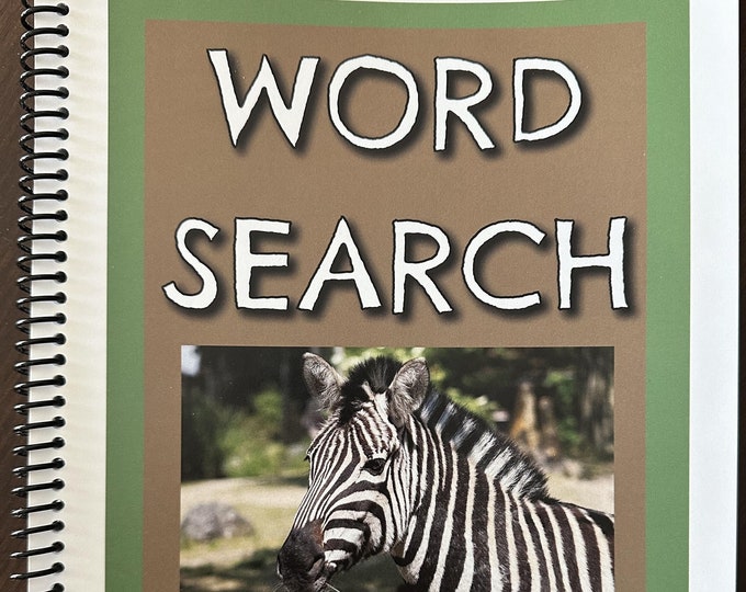 Animal Themed Word Search Book - 72 Word Puzzles - Etsy