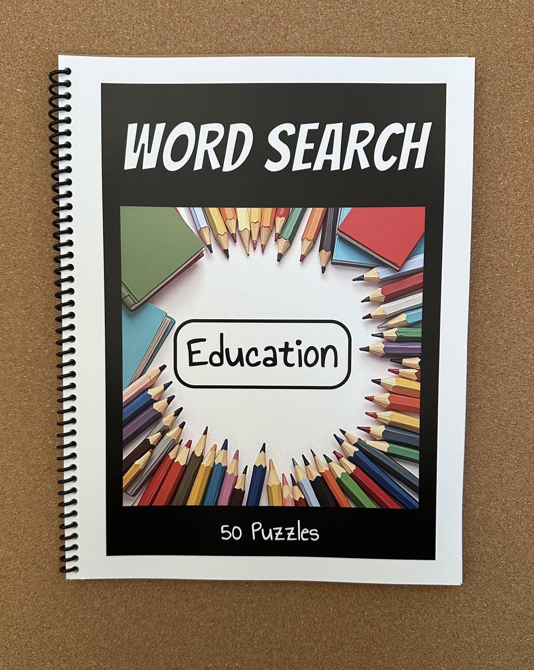 Education Themed Word Search Book - 50 Word Puzzles - Etsy