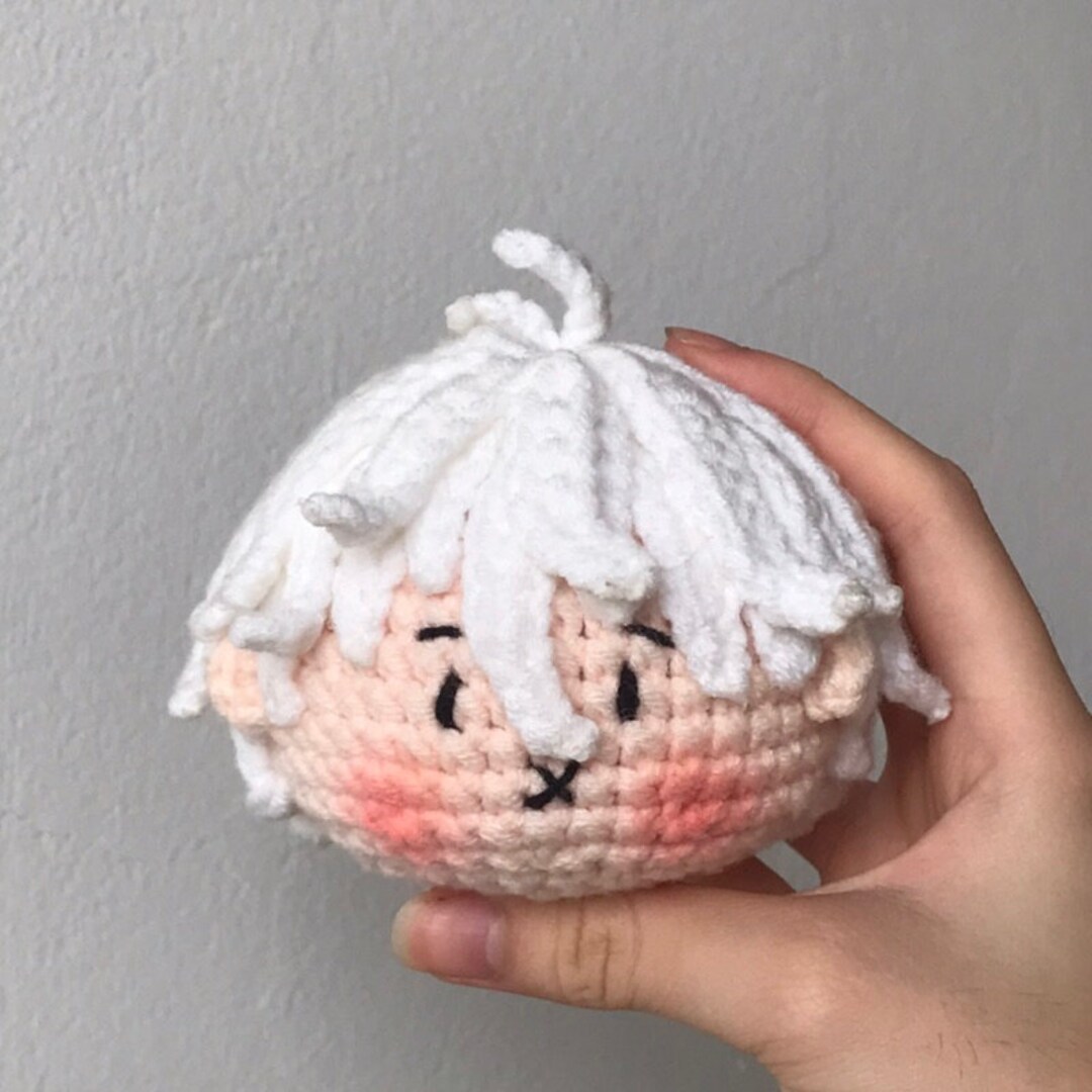 Crochet Nagi Seishiro Blue Lock Keychain, Handmade Nagi Blue Lock Plush ...