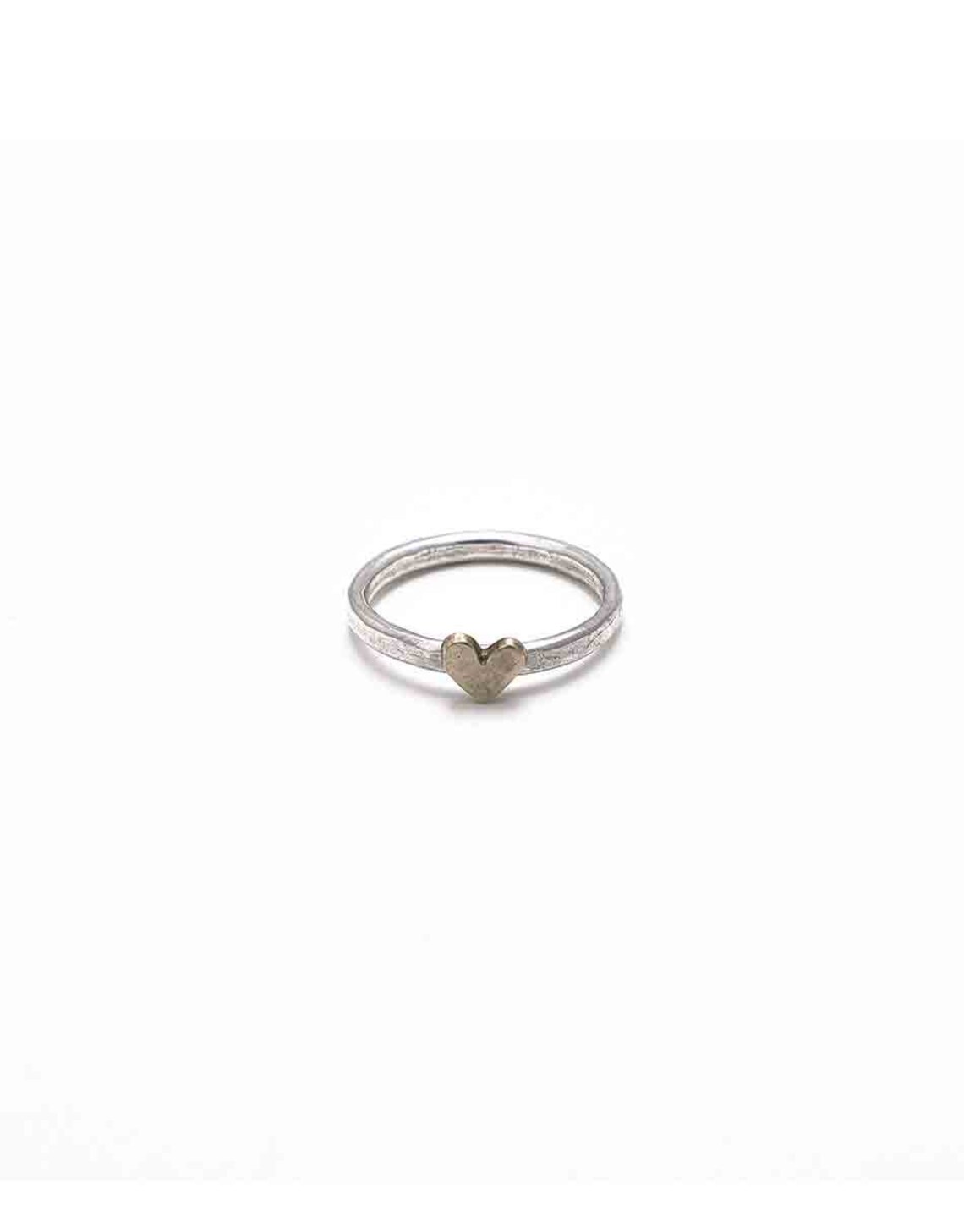 Itty Bitty Heart Stacking Ring - Etsy