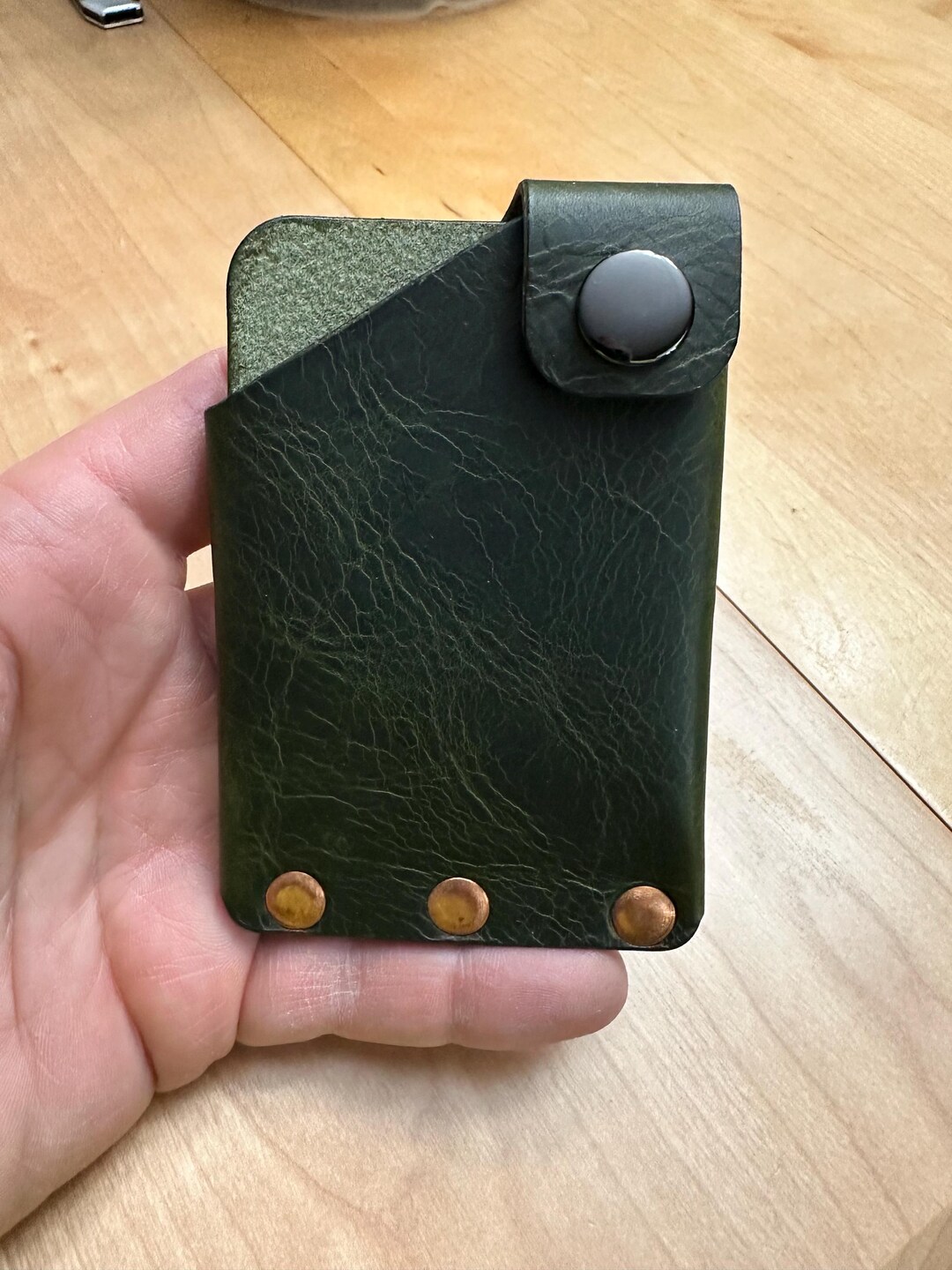 Handmade Leather Front Pocket Wallet, Front Pocket Wallet, EDC Wallet ...