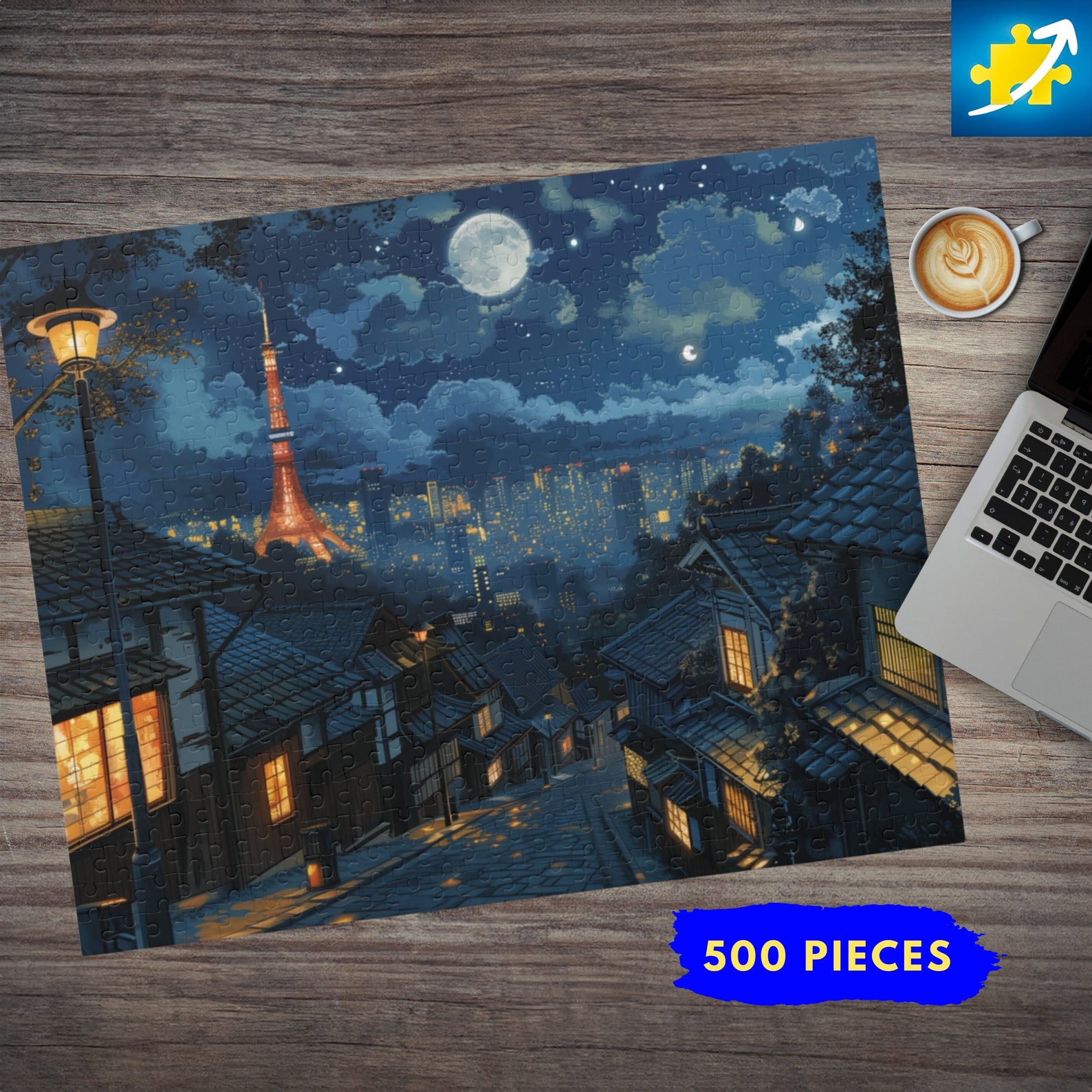Tokyo Suburbs Jigsaw Puzzle Tokyo Night Scene Puzzle 500 Piece Tokyo ...