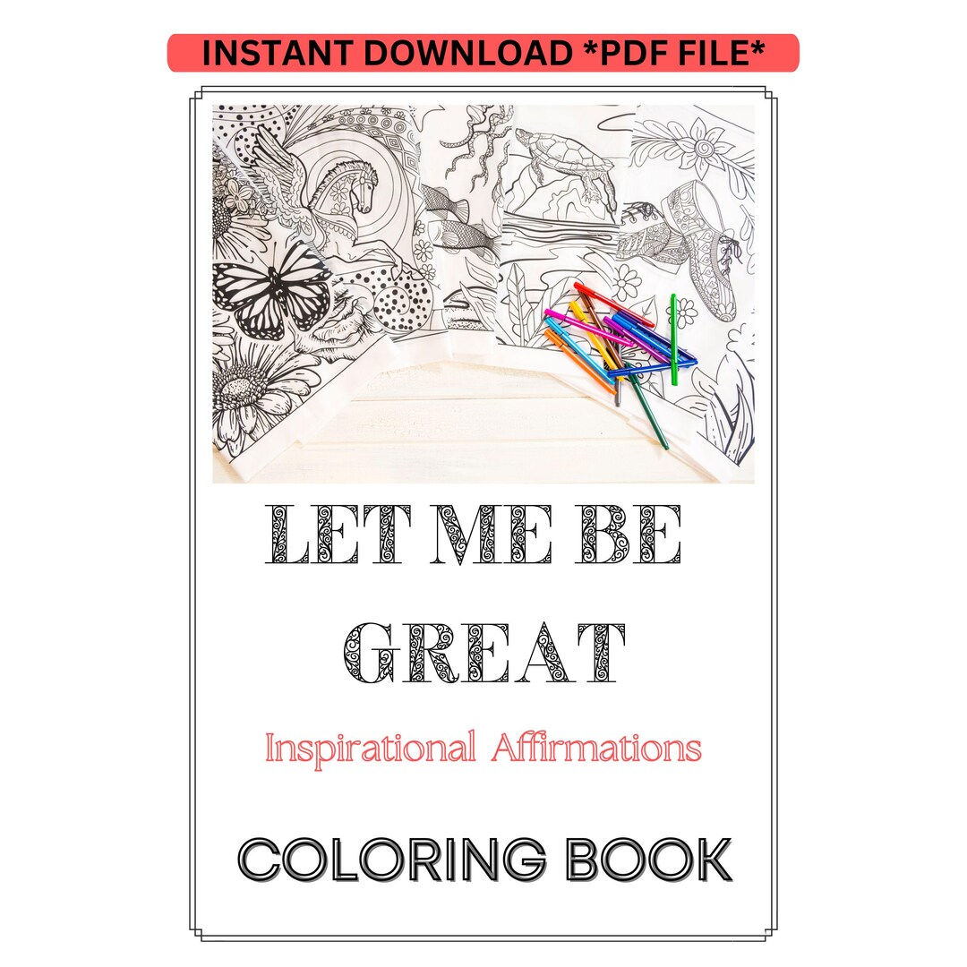 Coloring Book | Coloring Pages | Affirmations Coloring Pages ...