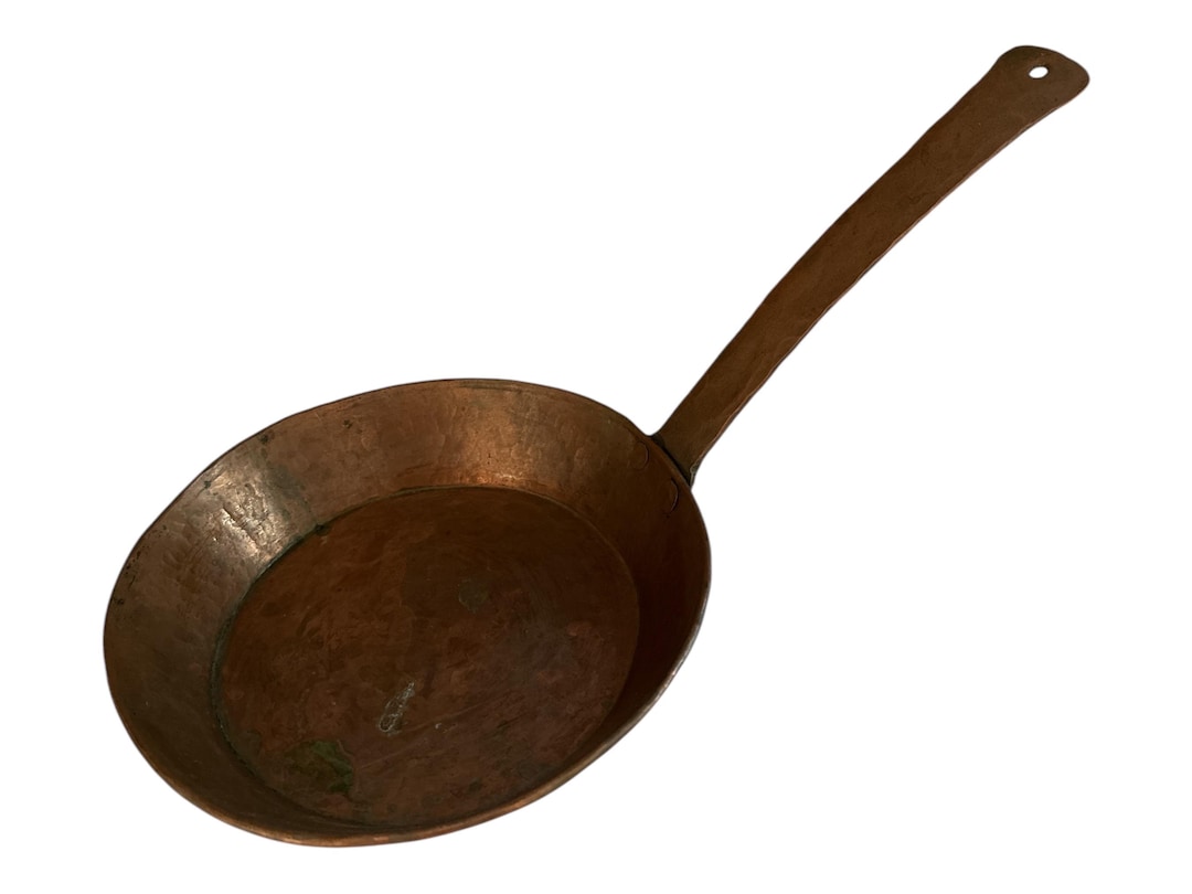 1800’s Hammered Hand Wrought Copper Pan - Etsy