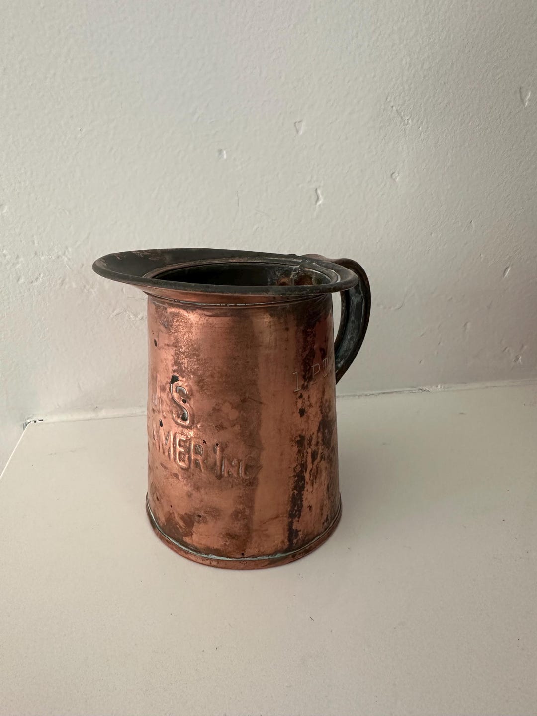Antique Copper Creamer - Etsy