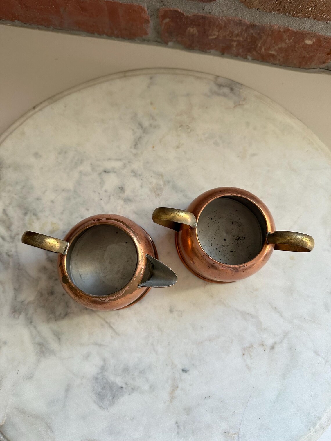 Coppercraft Guild Copper Cream and Sugar Set. - Etsy